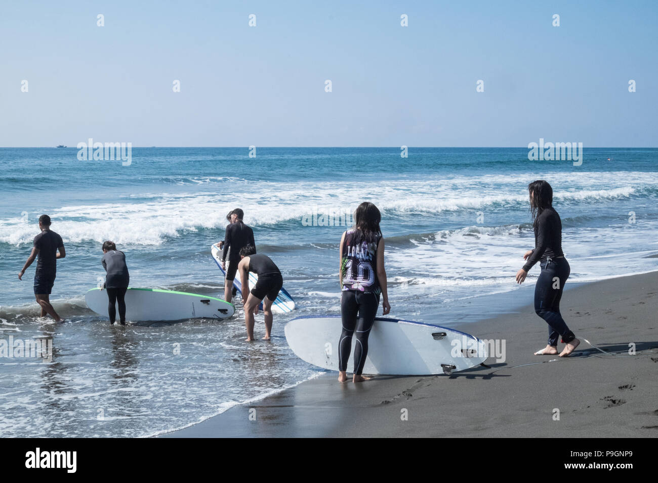 Dulan beach,Surfing,surfboards,lesson,on,coast,beach,near,Taitung,East ...