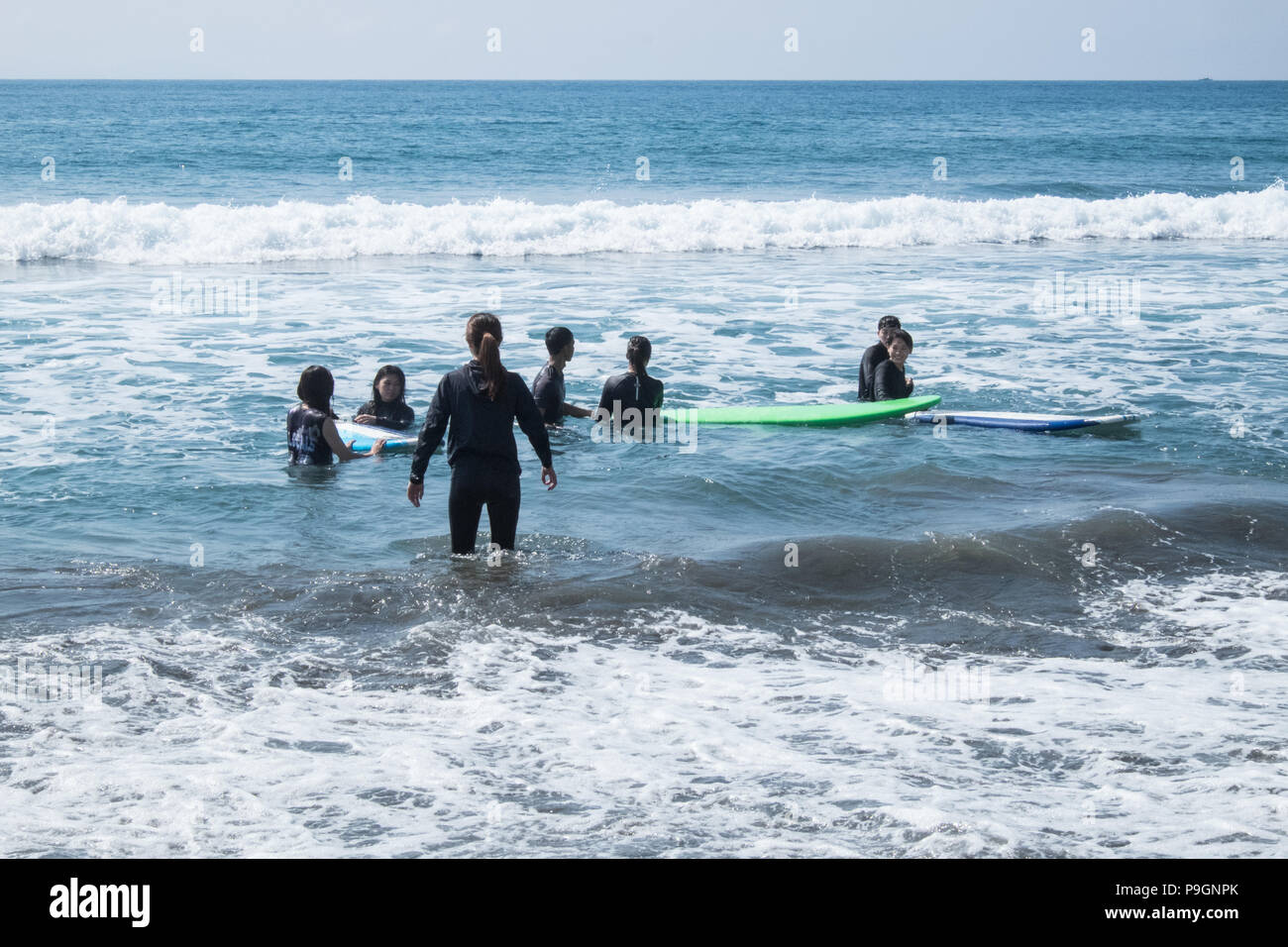 Dulan beach,Surfing,surfboards,lesson,on,coast,beach,near,Taitung,East ...