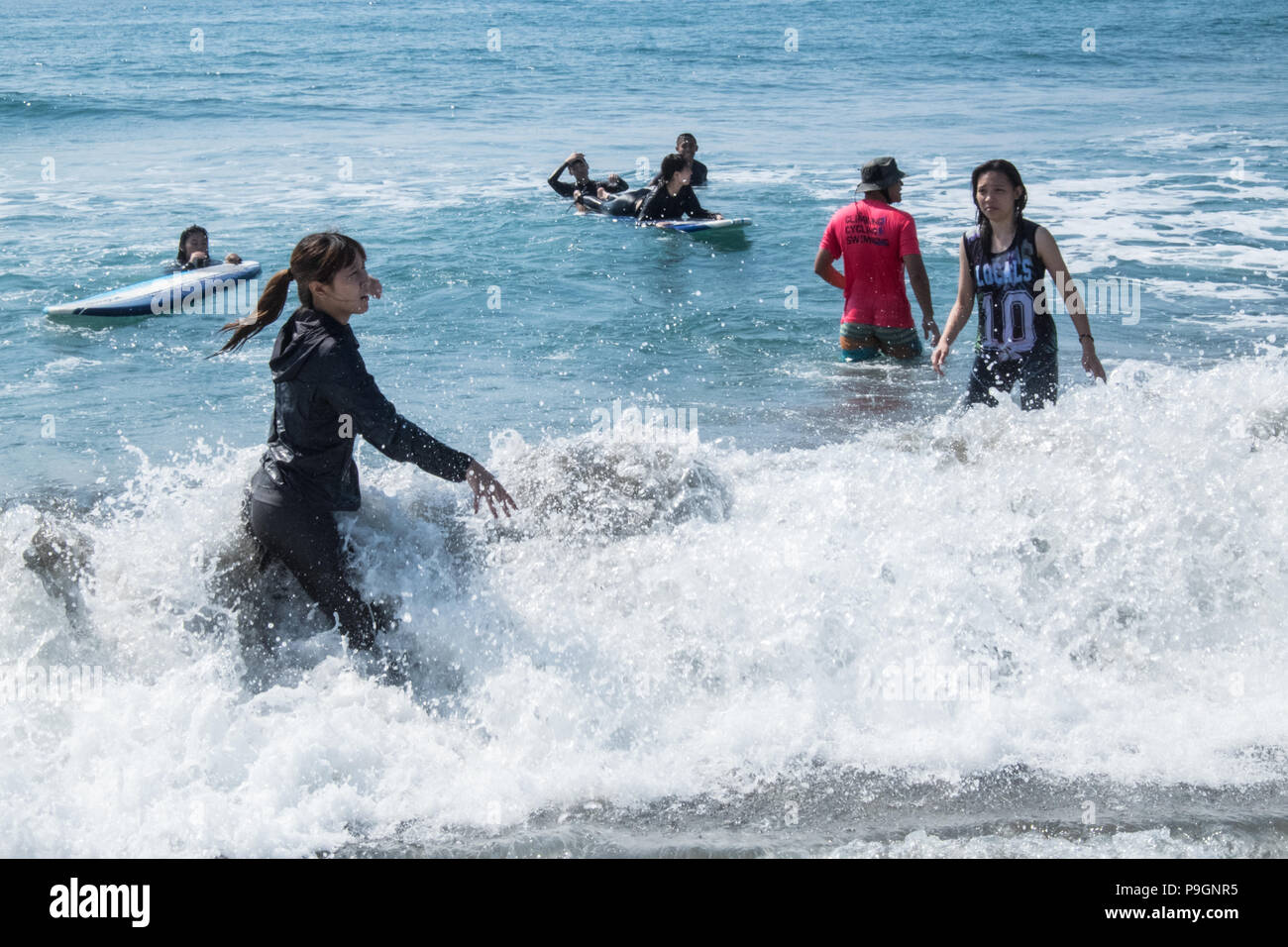 Dulan beach,Surfing,surfboards,lesson,on,coast,beach,near,Taitung,East ...