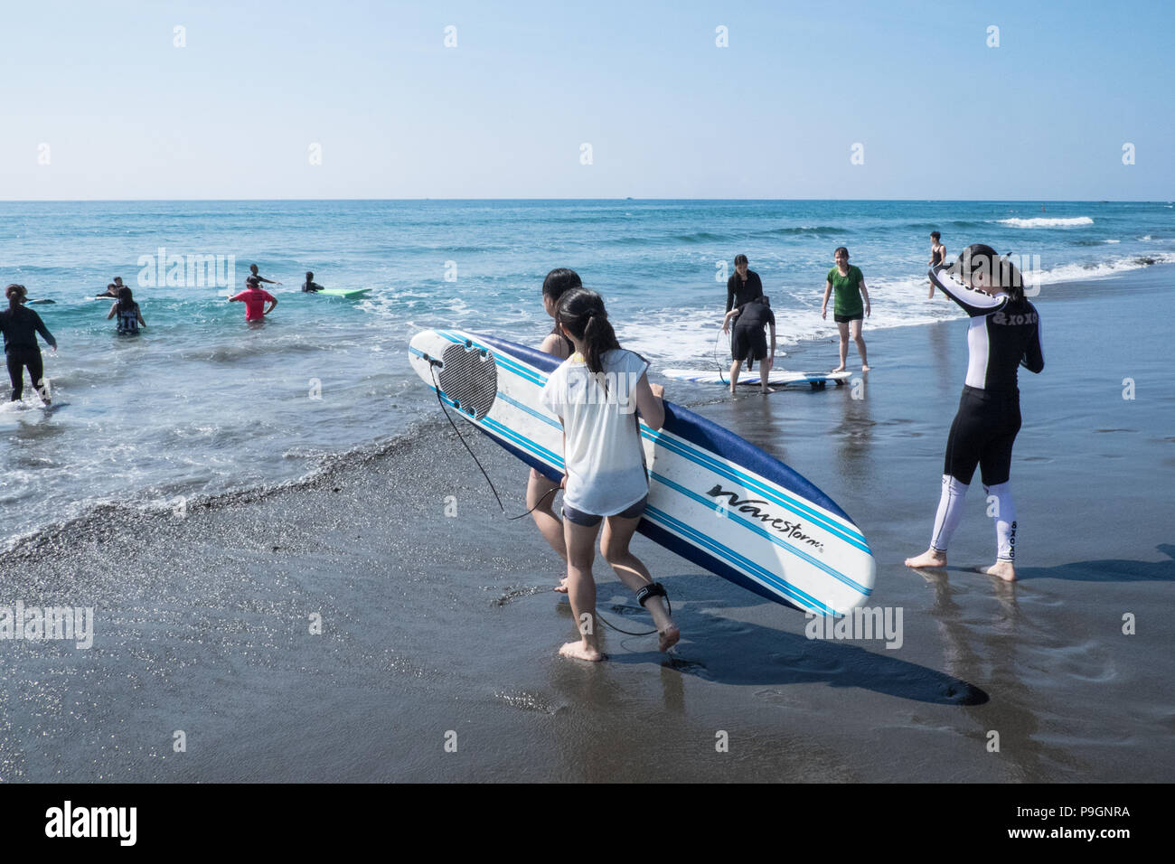 Dulan beach,Surfing,surfboards,lesson,on,coast,beach,near,Taitung,East ...