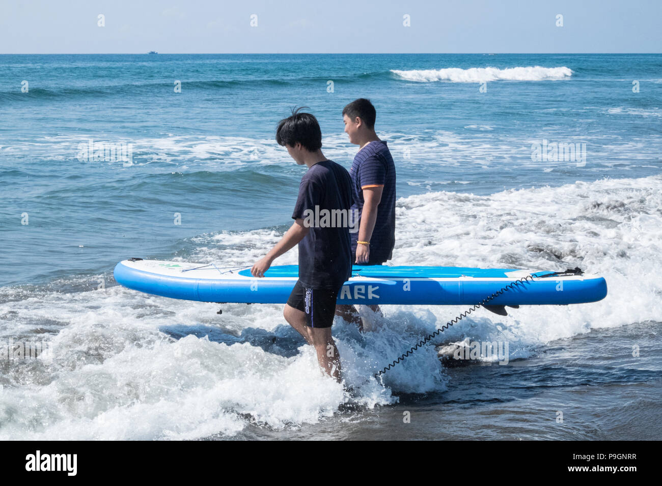 Dulan beach,Surfing,surfboards,lesson,on,coast,beach,near,Taitung,East ...