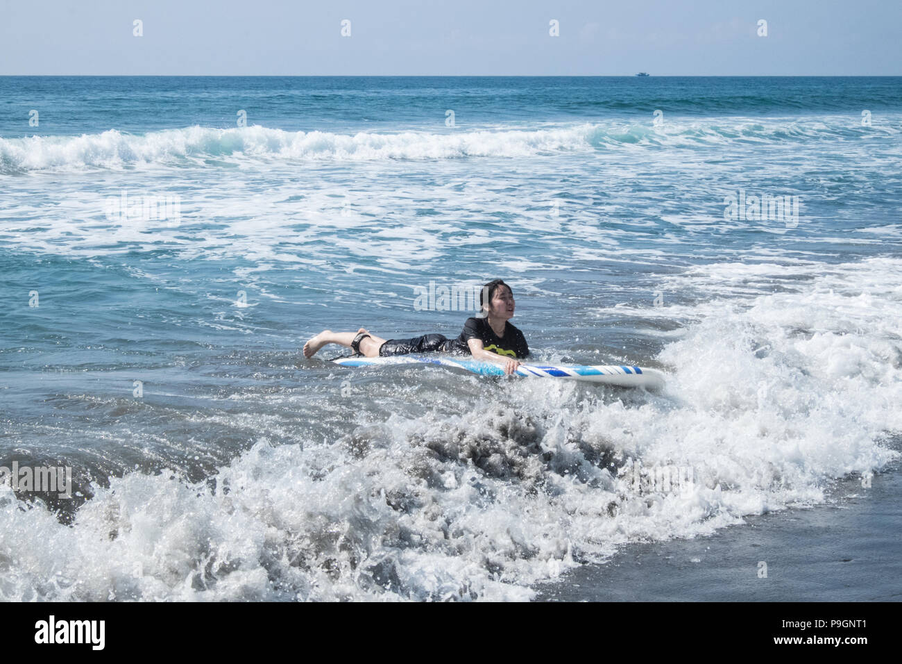 Dulan beach,Surfing,surfboards,lesson,on,coast,beach,near,Taitung,East ...