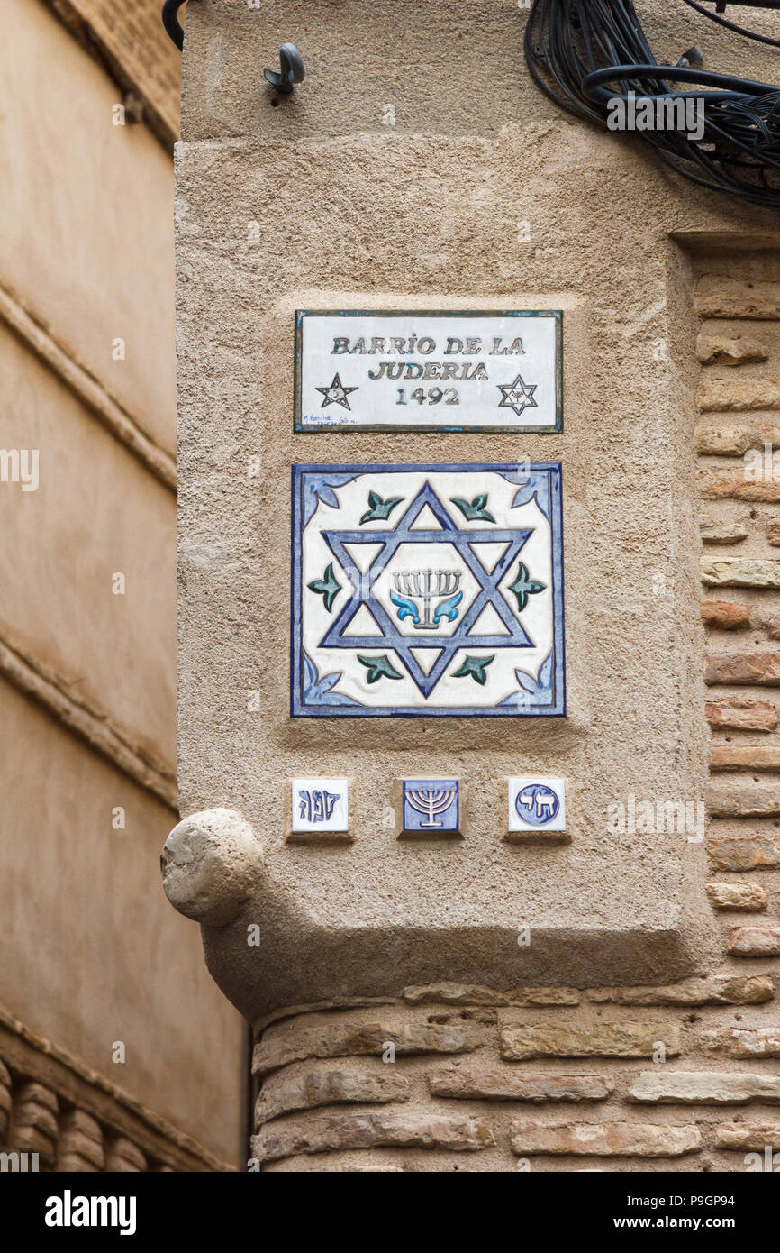Signs indicating the jewish quarter hi-res stock photography and images ...