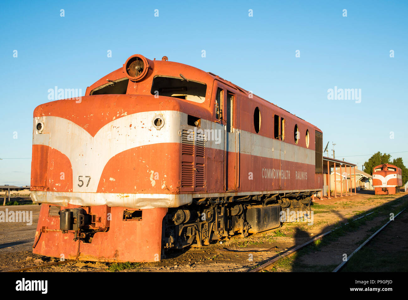 Abandoned train, Marree, South Australia Stock Photo - Alamy