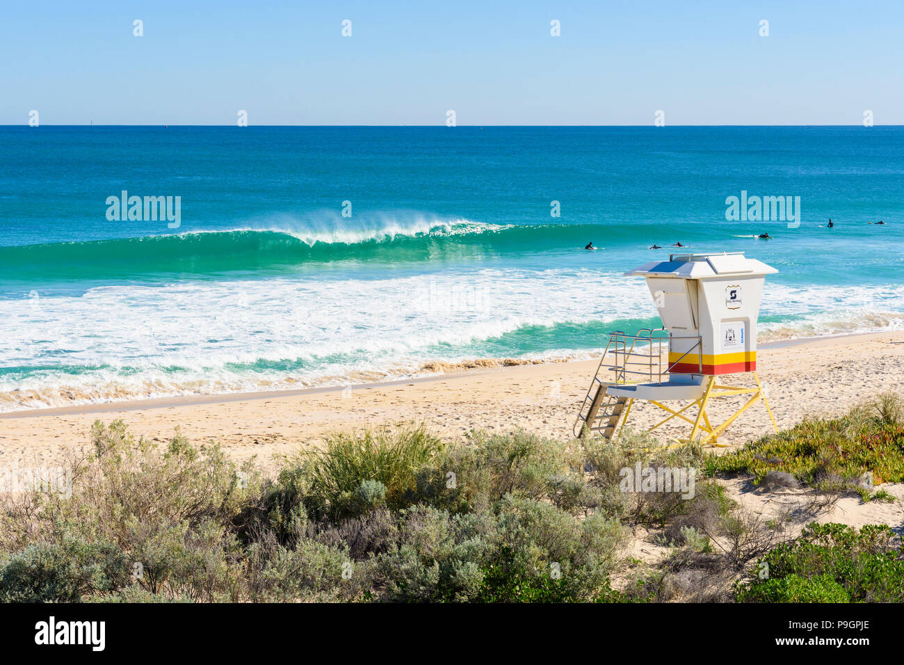 Surfers at Scarborough Beach, Perth, Western Australia Stock Photo - Alamy