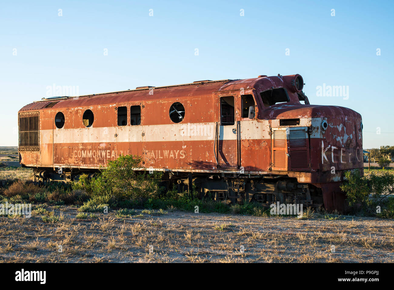 Abandoned train, Marree, South Australia Stock Photo - Alamy