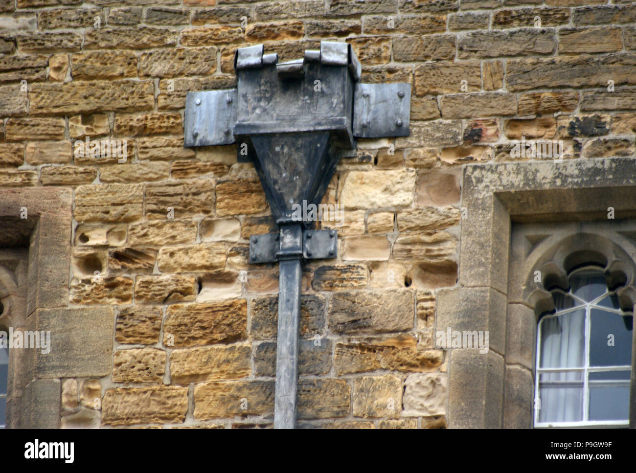Ornate Antique Lead Pipework Drainpipe on Historic Building Stock Photo ...