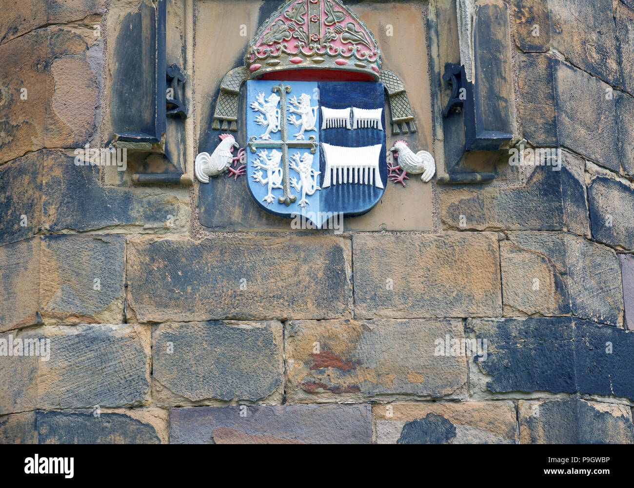 Durham City England UK Bishop of Durham and University of Durham Crest ...