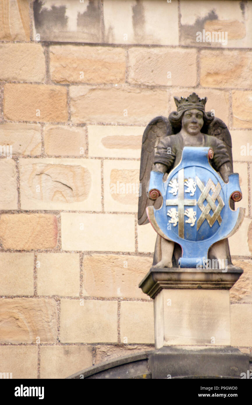 Durham City England UK Bishop of Durham and University of Durham Crest ...