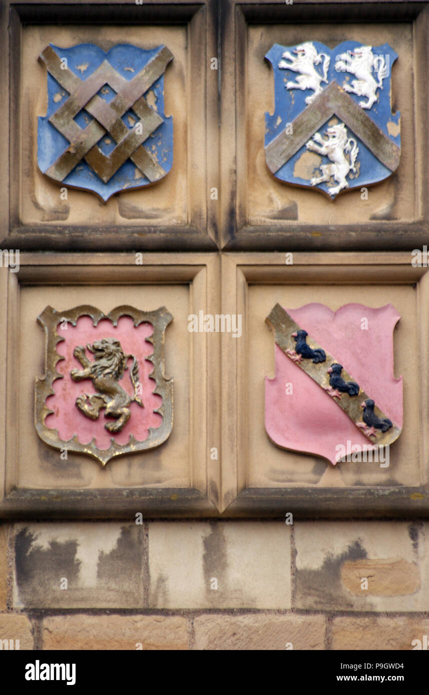 Durham City England UK Bishop of Durham and University of Durham Crest ...