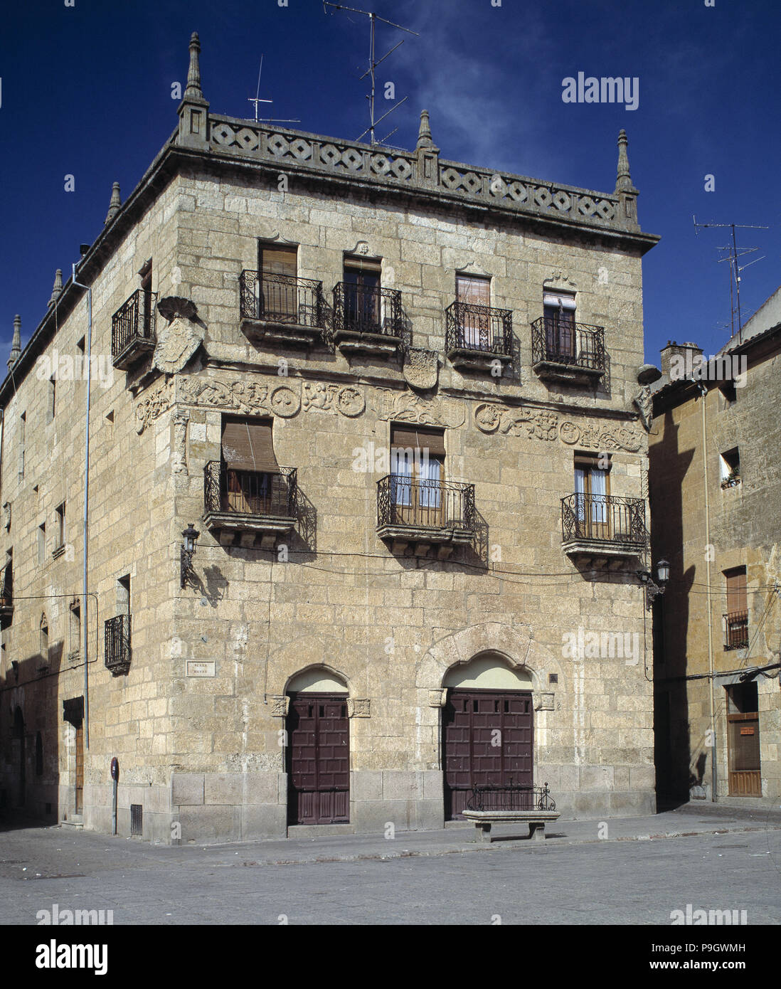 Cuetos house in the main square of Ciudad Rodrigo (Salamanca), 16th ...