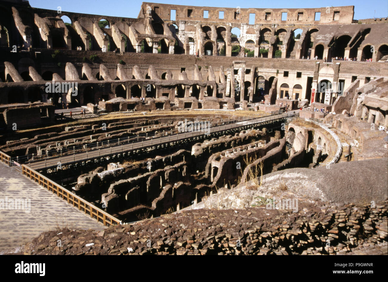 Rome, inside of the Colosseum, Roman circus dating from 72 a.C Stock ...