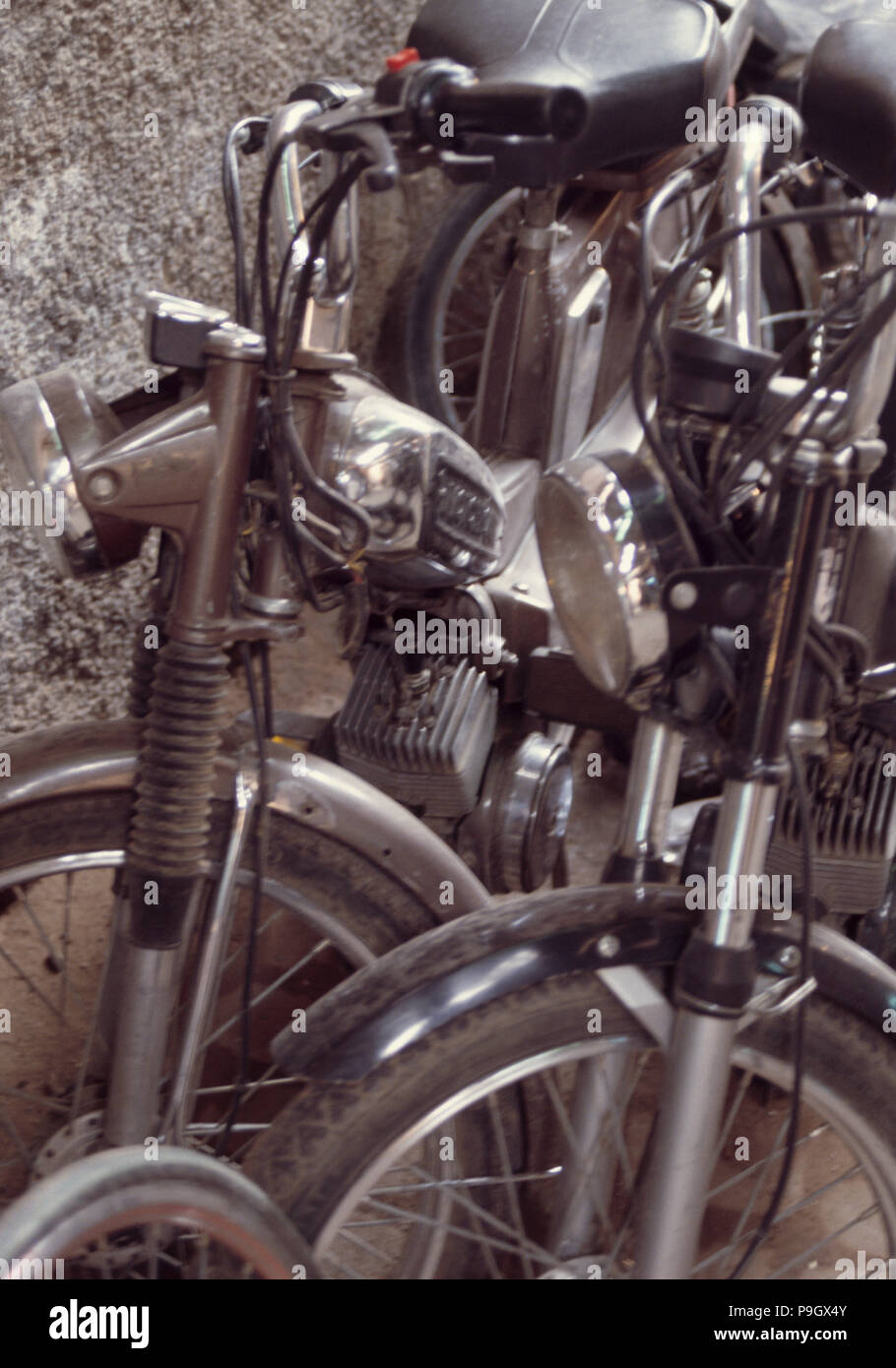 Close up mopeds hi-res stock photography and images - Alamy