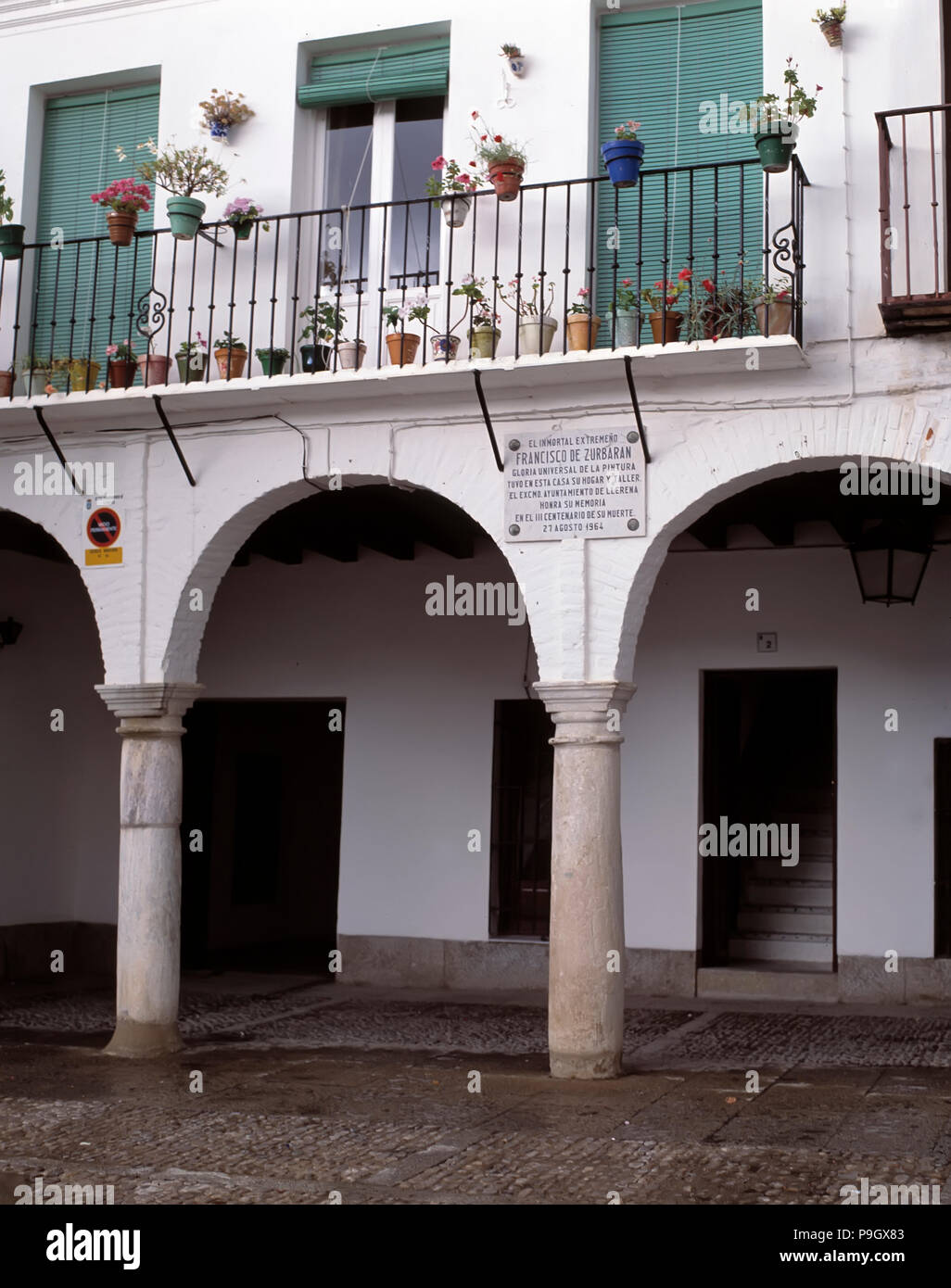 Tombstone recalling the place where the famous Painter Francisco de ...