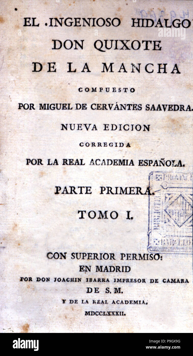 El Ingenioso Hidalgo Don Quijote de la Mancha' (The Ingenious Nobleman ...