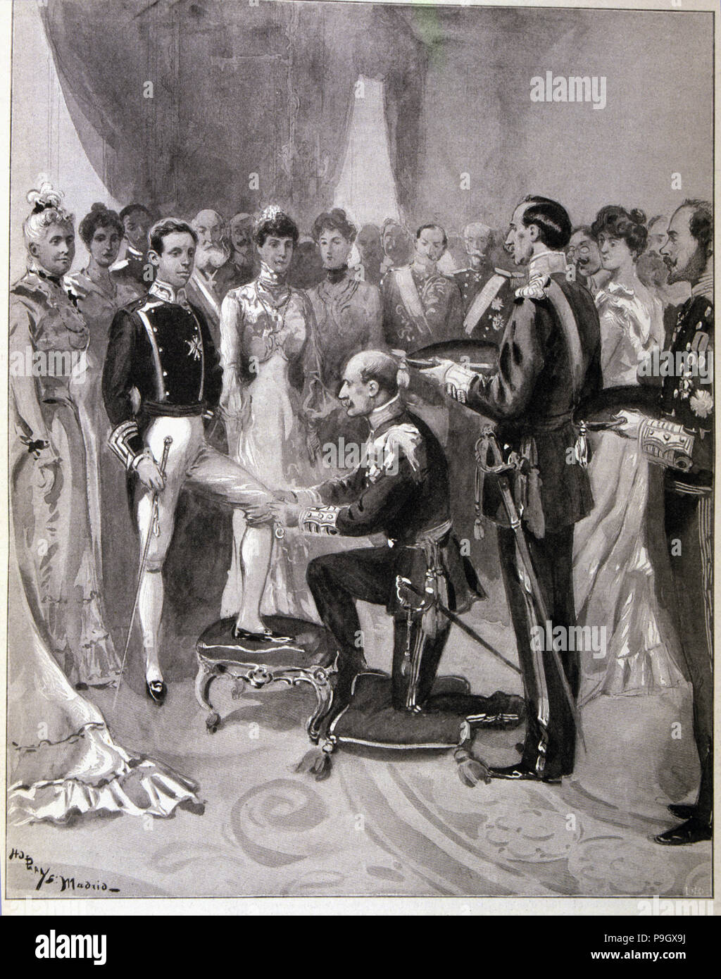 Receiving the order of the garter hi-res stock photography and images ...