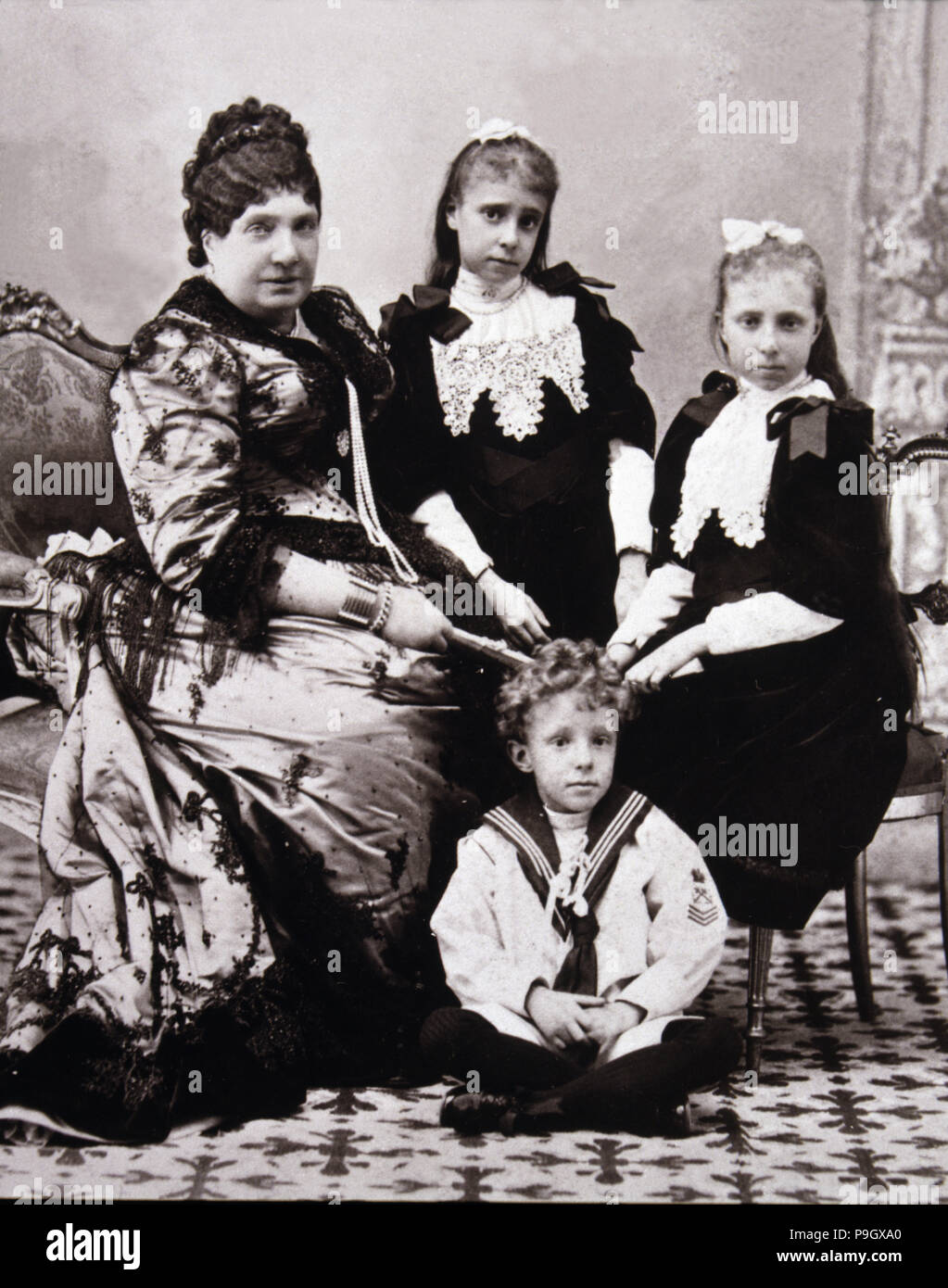 Alfonso XIII, King of Spain. (1886-1941) the King when was a child with ...