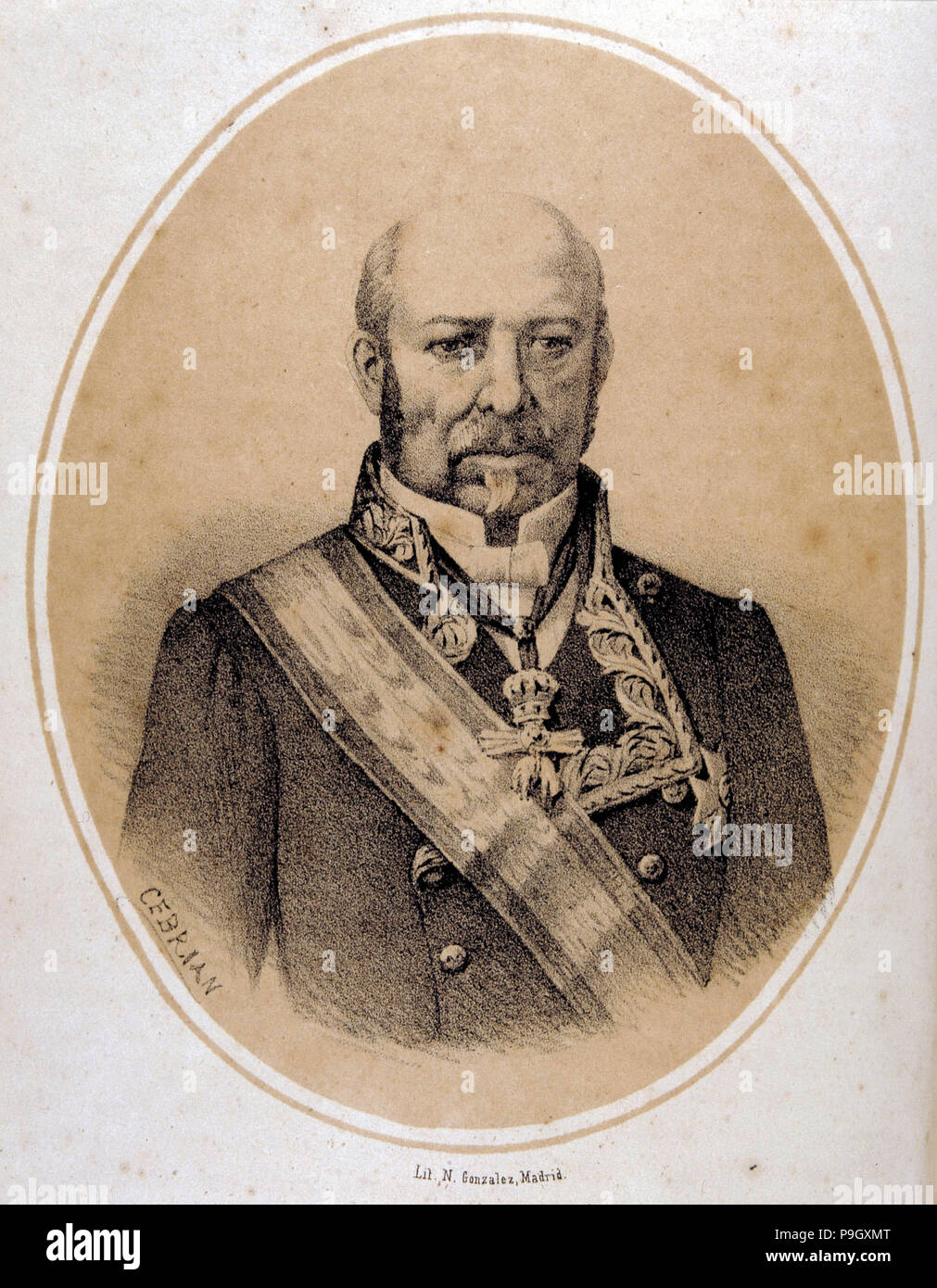 Ramon Maria Narvaez (1800-1868), Spanish politician and military Stock ...