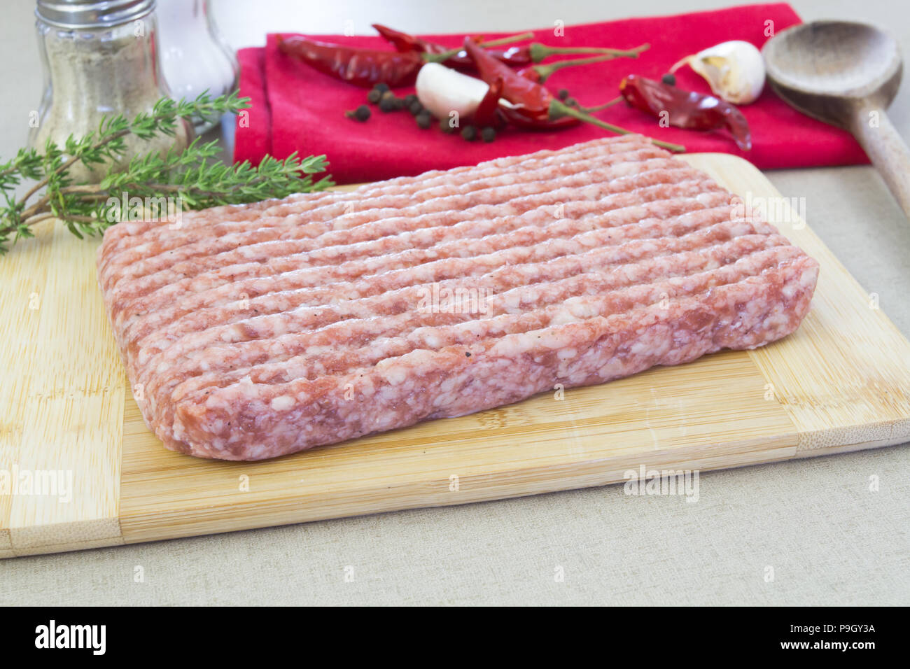 raw meat stuffing Stock Photo - Alamy