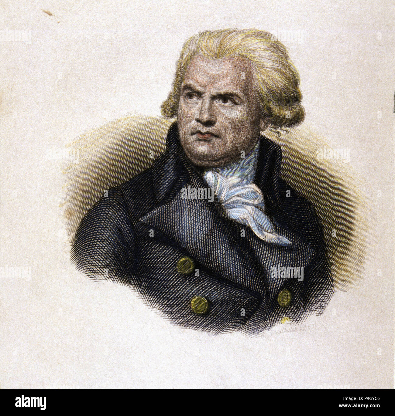 Georges-Jacques Danton (1759-1794), French politician, colored ...