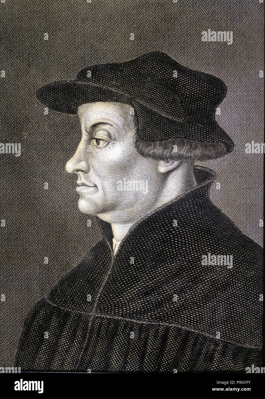 Ulrich Zwingli (1484-1531), Swiss reformer Stock Photo - Alamy