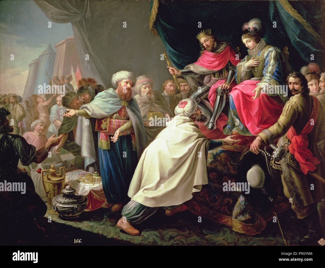 The Catholic Monarchs and the Arab kings tribute Stock Photo - Alamy