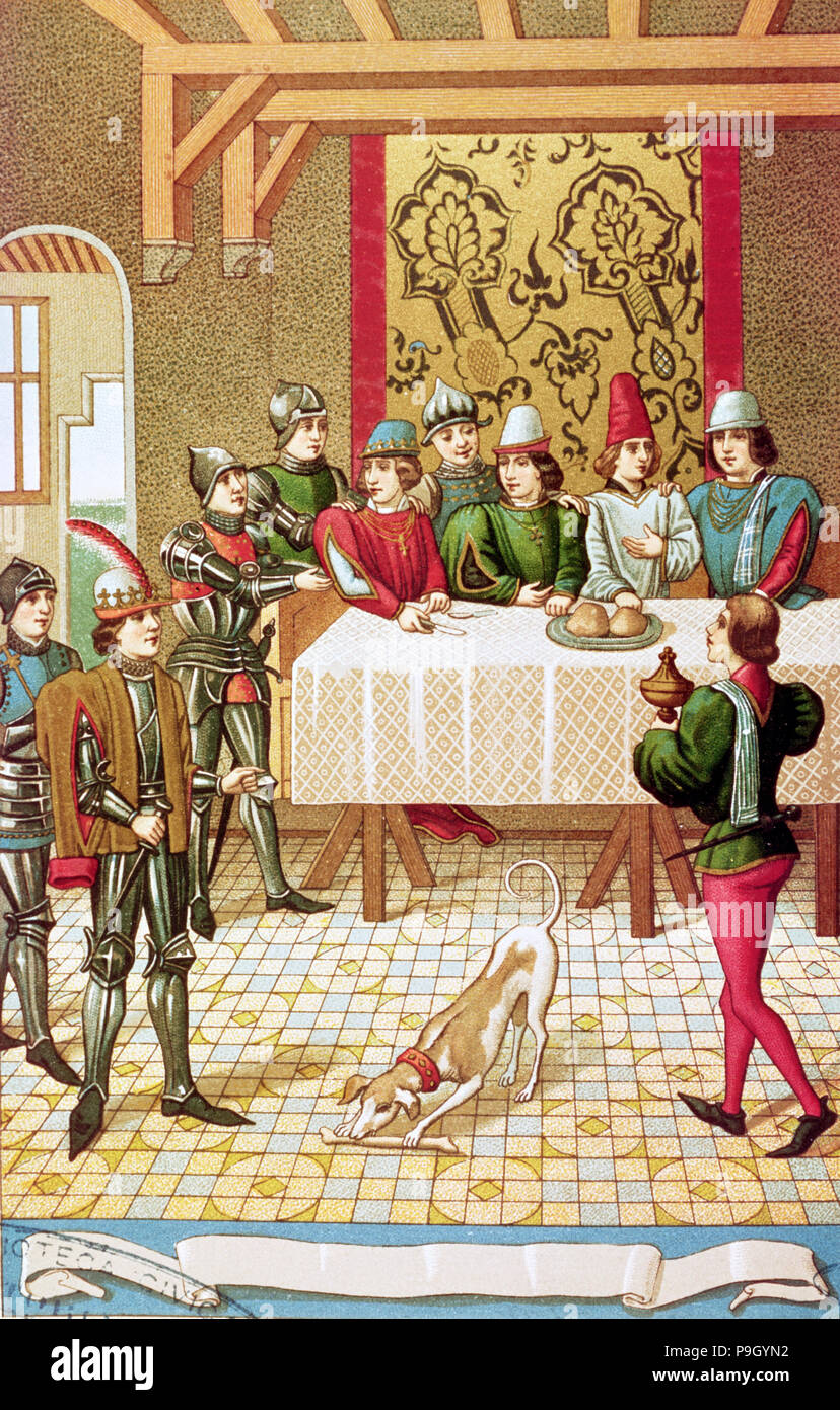 Arrest of Charles II of Navarre, miniature, Fermin and Didot, editor ...