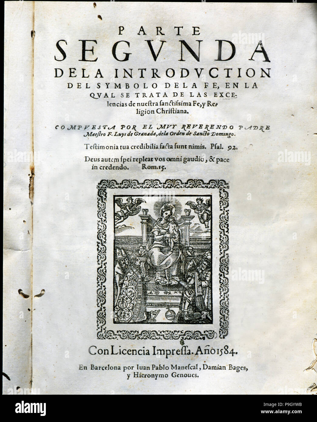 Introduction of the 'Symbol of faith', cover of the second part of the ...