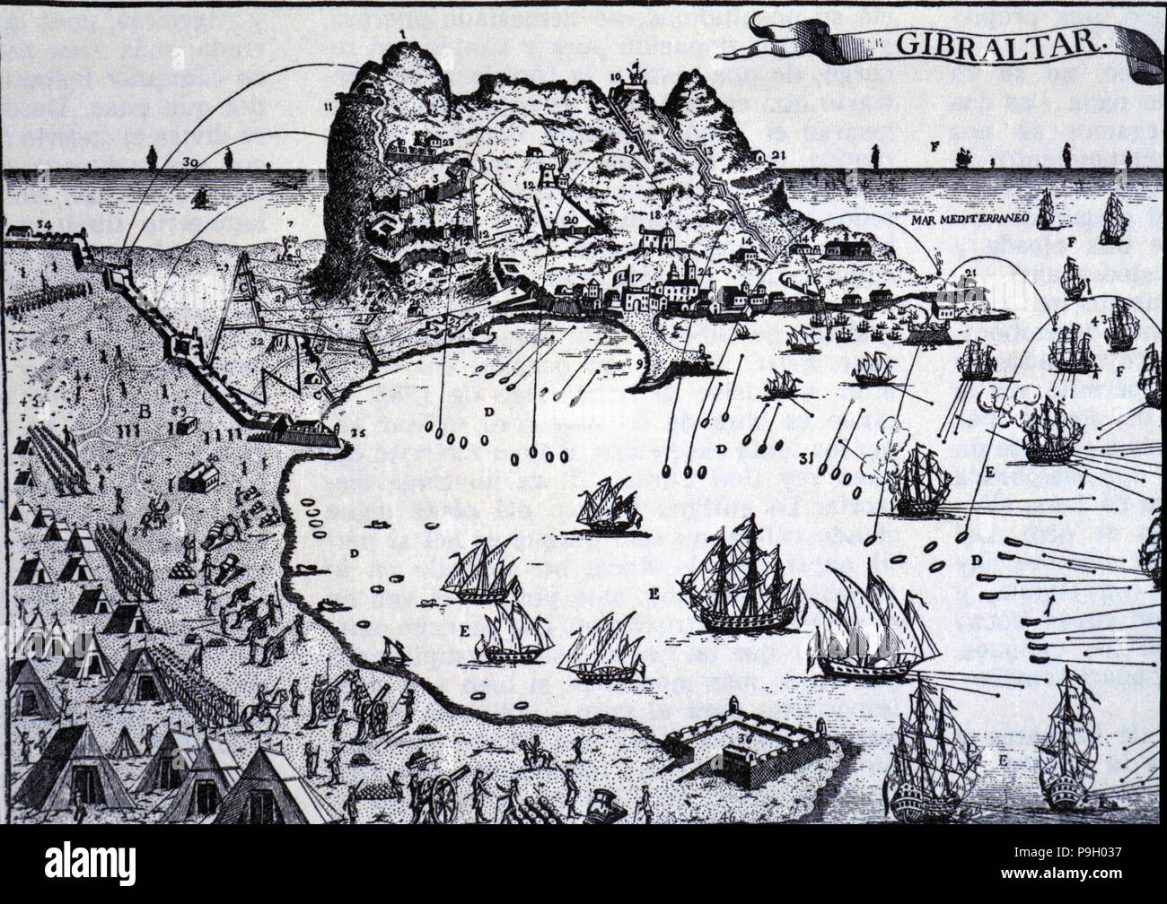 Gibraltar 18th century hi-res stock photography and images - Alamy