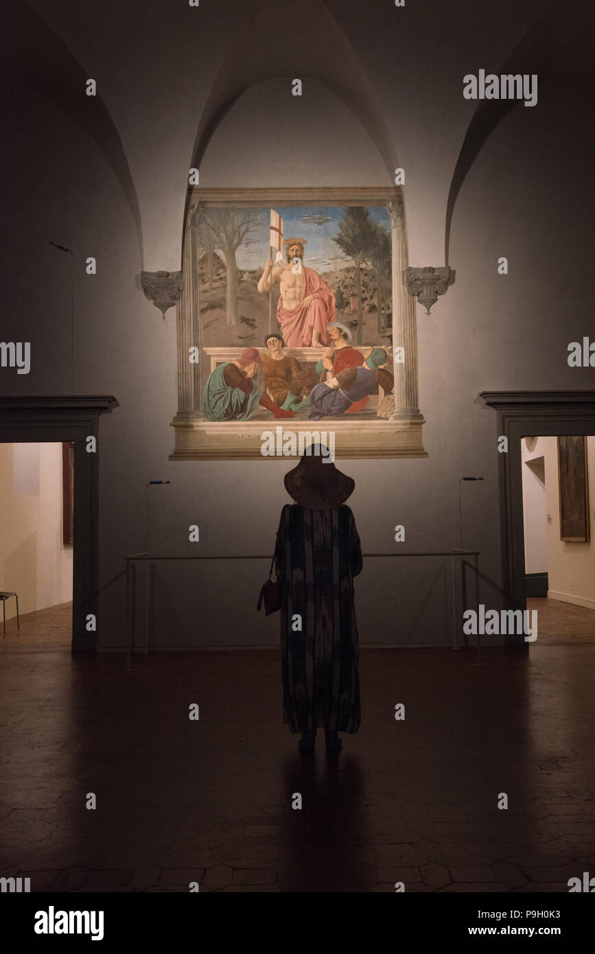 Piero Della Francesca frescos in the Museo Civico, Sansepolcro, Tuscany ...