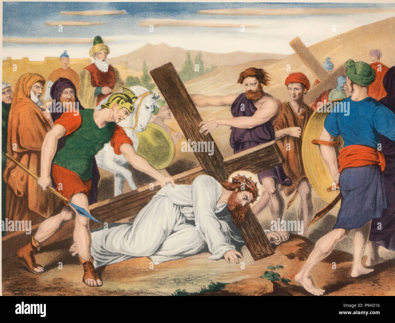 Jesus falls for the 1st time hi-res stock photography and images - Alamy