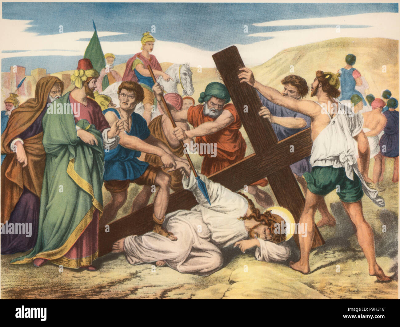 Jesus falls for the 1st time hi-res stock photography and images - Alamy