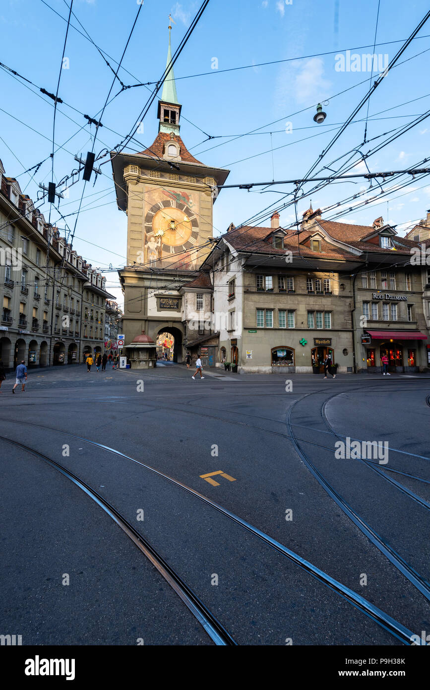 Bern, the capital city of Switzerland, is built around a crook in the ...