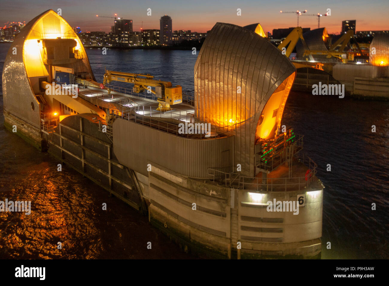 Flood control barrier hi-res stock photography and images - Alamy