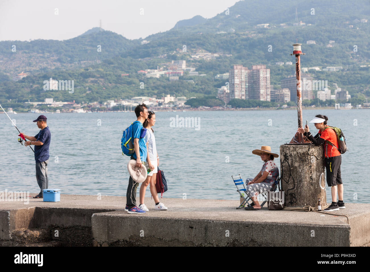 Tamsui,port,sea,river,coast,coastline,Taipei,Taiwan,China,Chinese ...