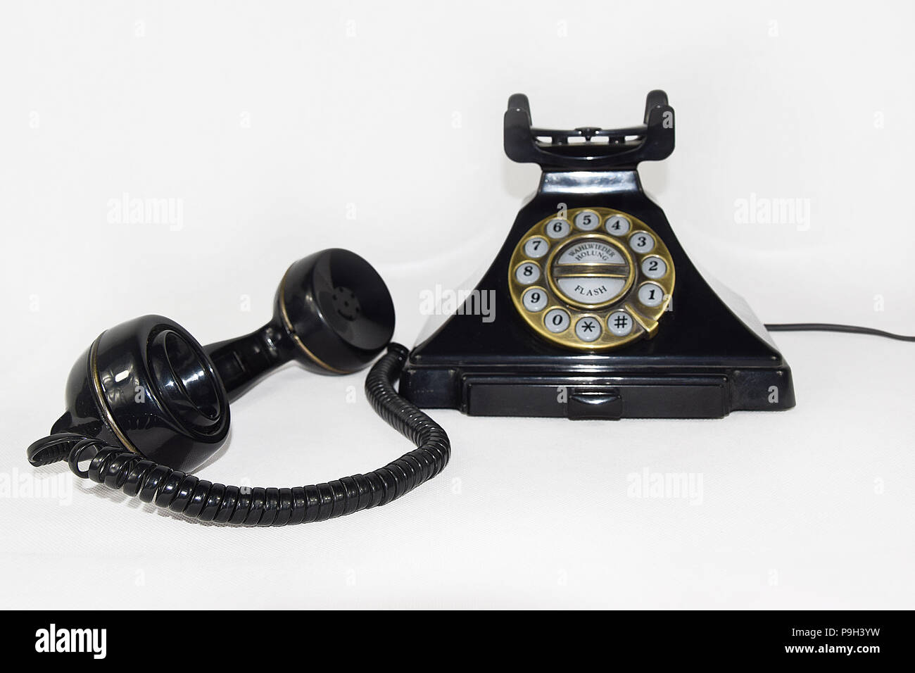 Retro Phone - Old Fashioned Telephone, Isolated Object Stock Photo - Alamy