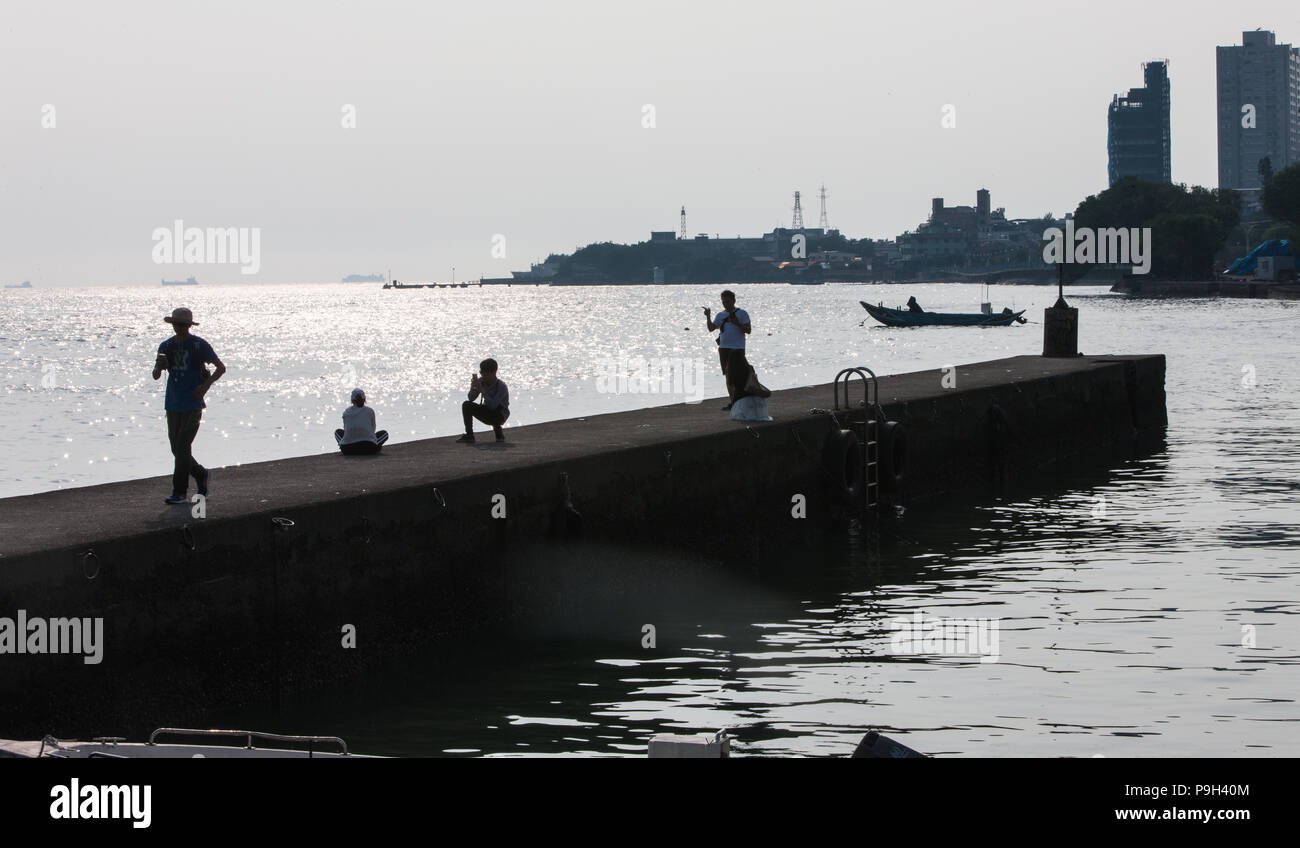 Tamsui,port,sea,river,coast,coastline,Taipei,Taiwan,China,Chinese ...