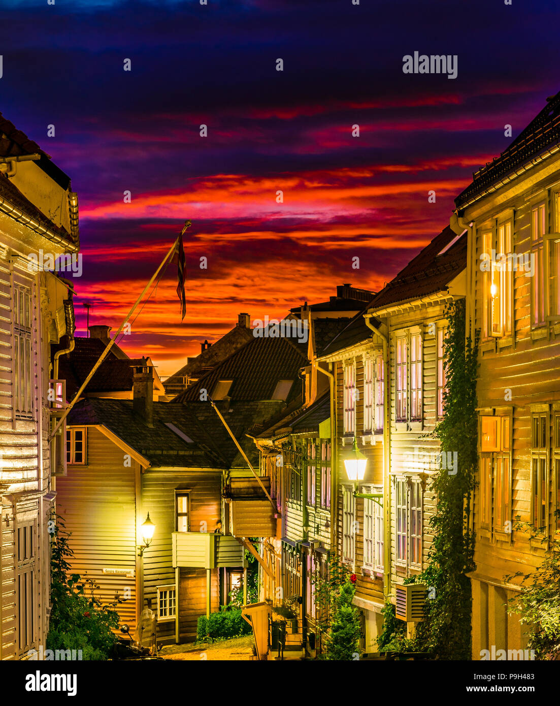 Bergen sunset norway hi-res stock photography and images - Alamy