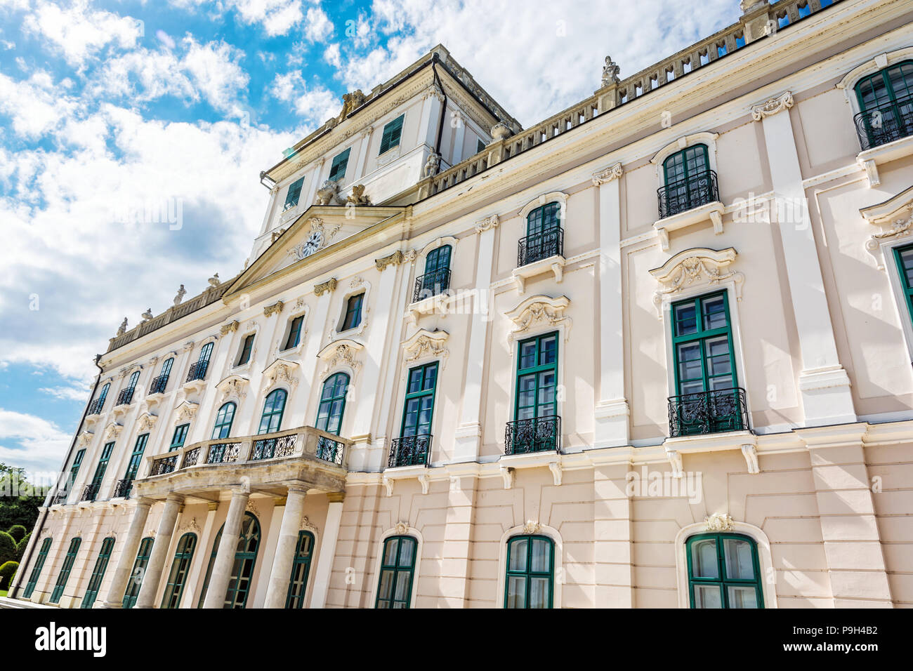 Esterhazy castle in Fertod, Hungary. Architectural scene. Travel ...