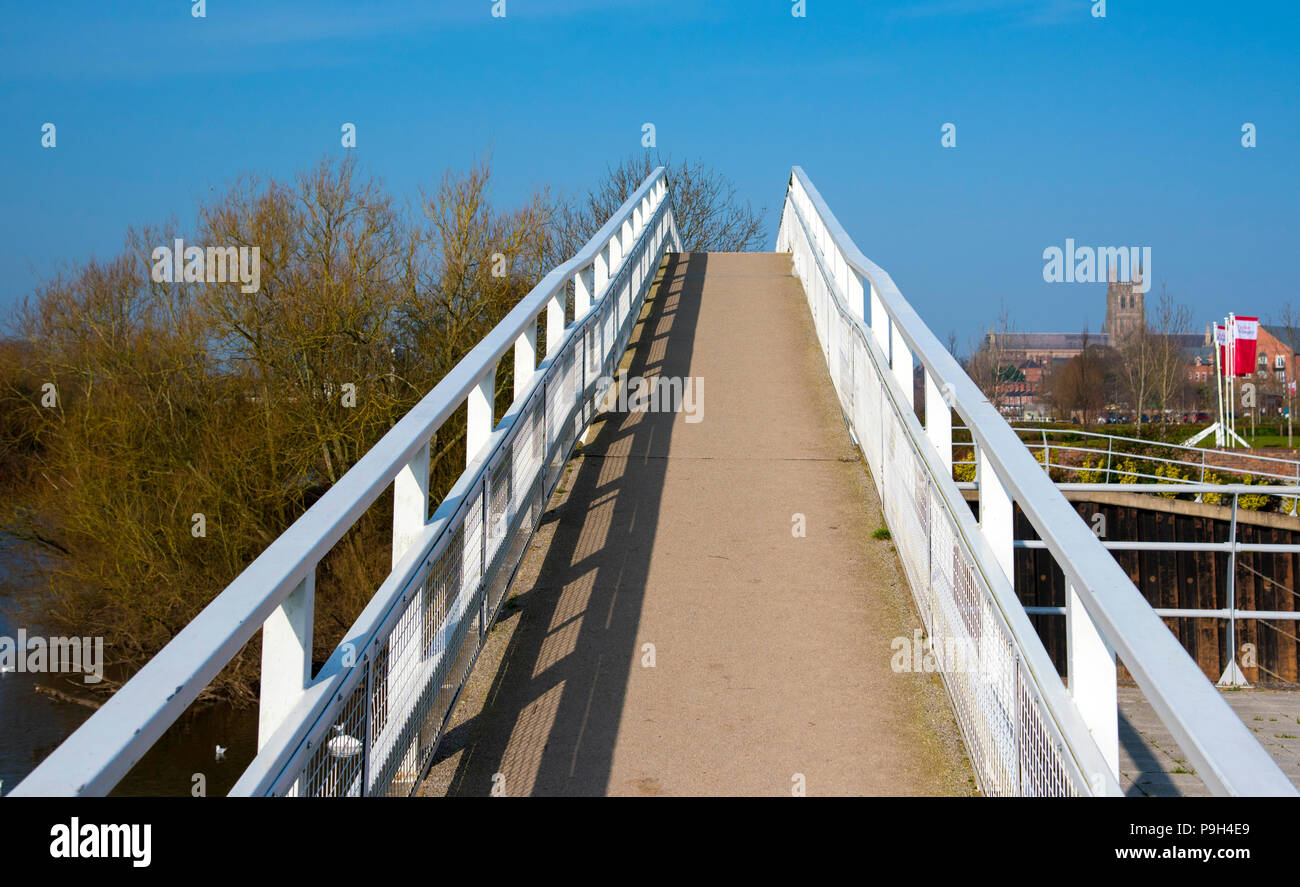 Diglis Junction. Where the canal meets the River Severn, Worcester ...