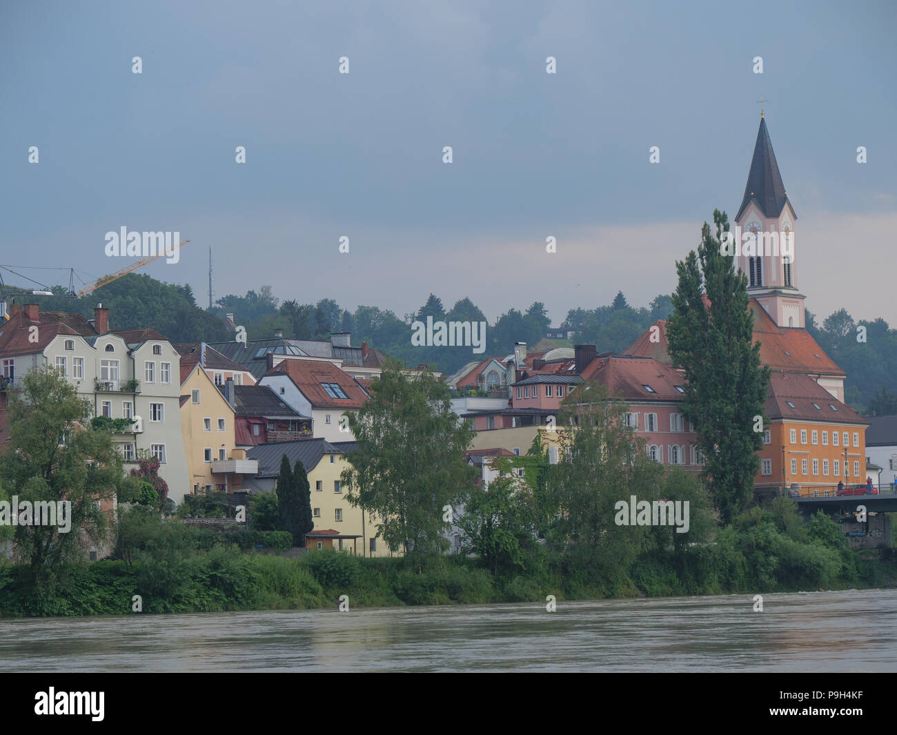Passau and the river inn Stock Photo - Alamy