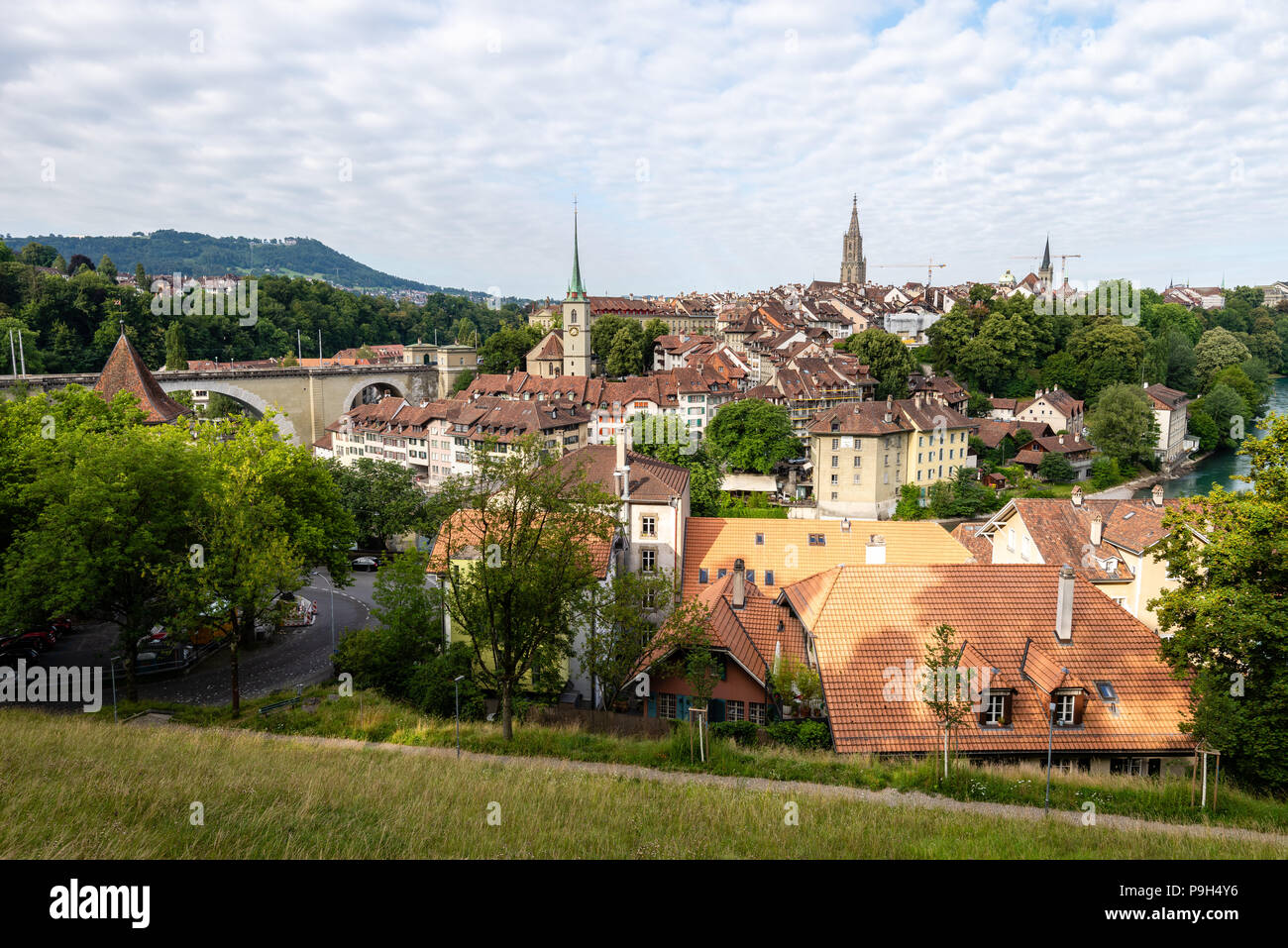 Bern, the capital city of Switzerland, is built around a crook in the ...