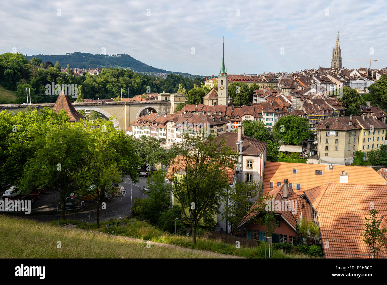 Bern, the capital city of Switzerland, is built around a crook in the ...