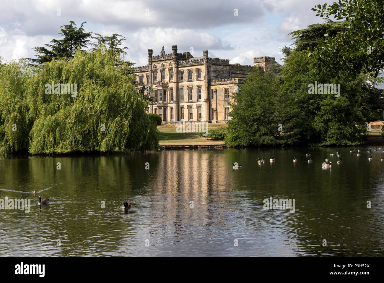 The Lake at Elvaston Castle and Country Park, Derbyshire England UK ...