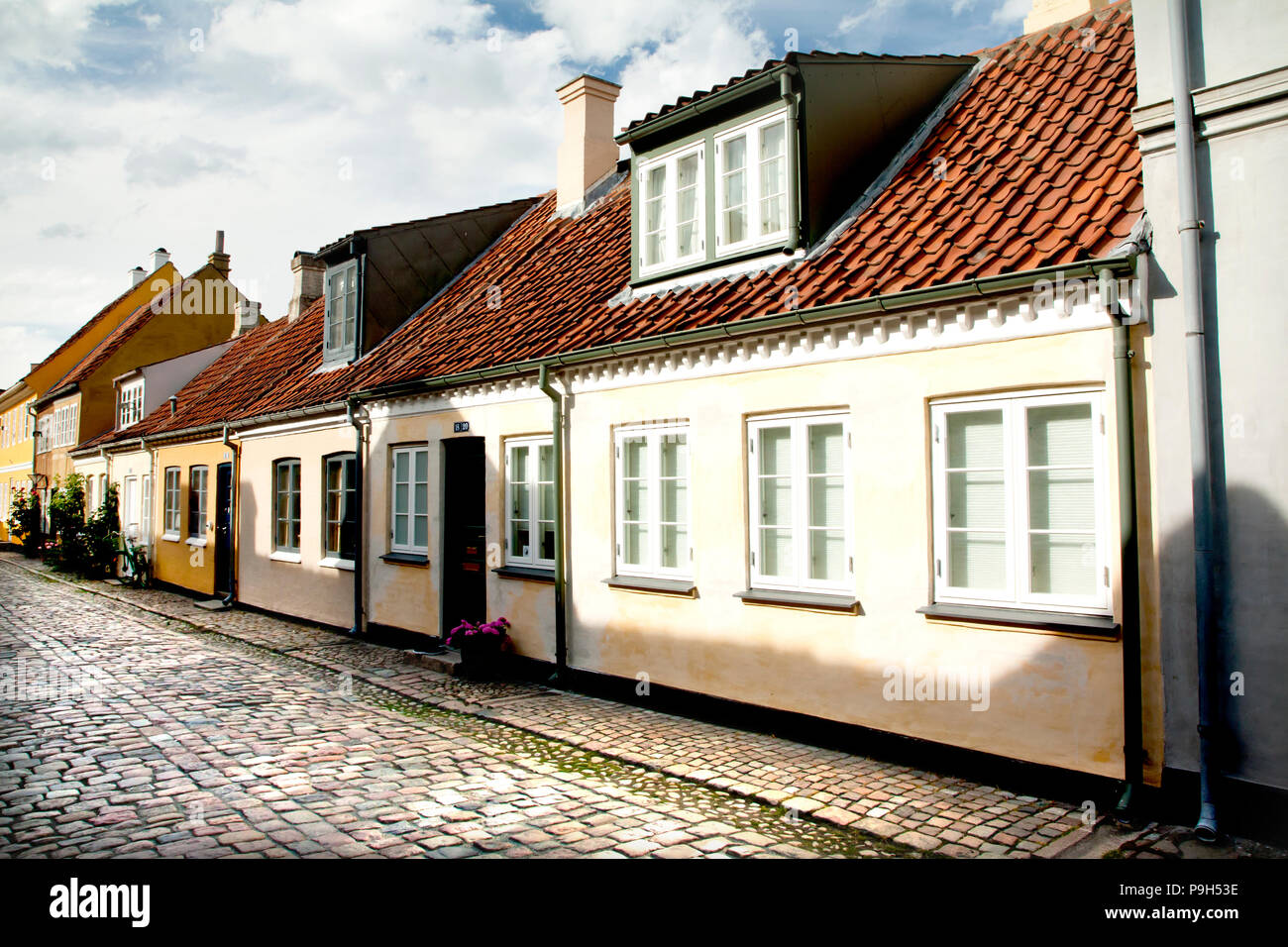 Old town of Odense, Denmark. HC Andersen's hometown Stock Photo - Alamy