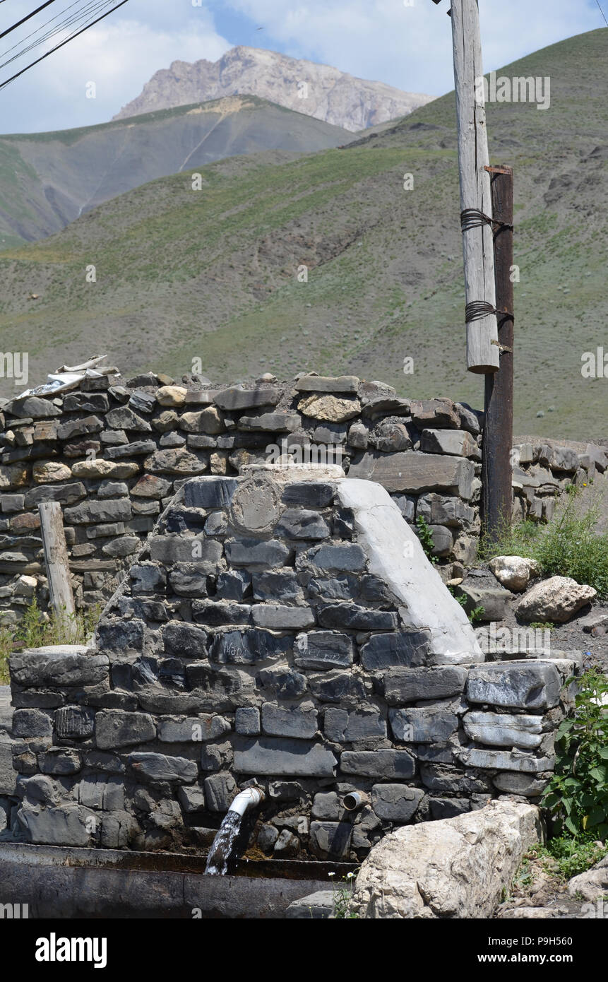 Xinaliq, Azerbaijan, a remote mountain village in the Greater Caucasus ...