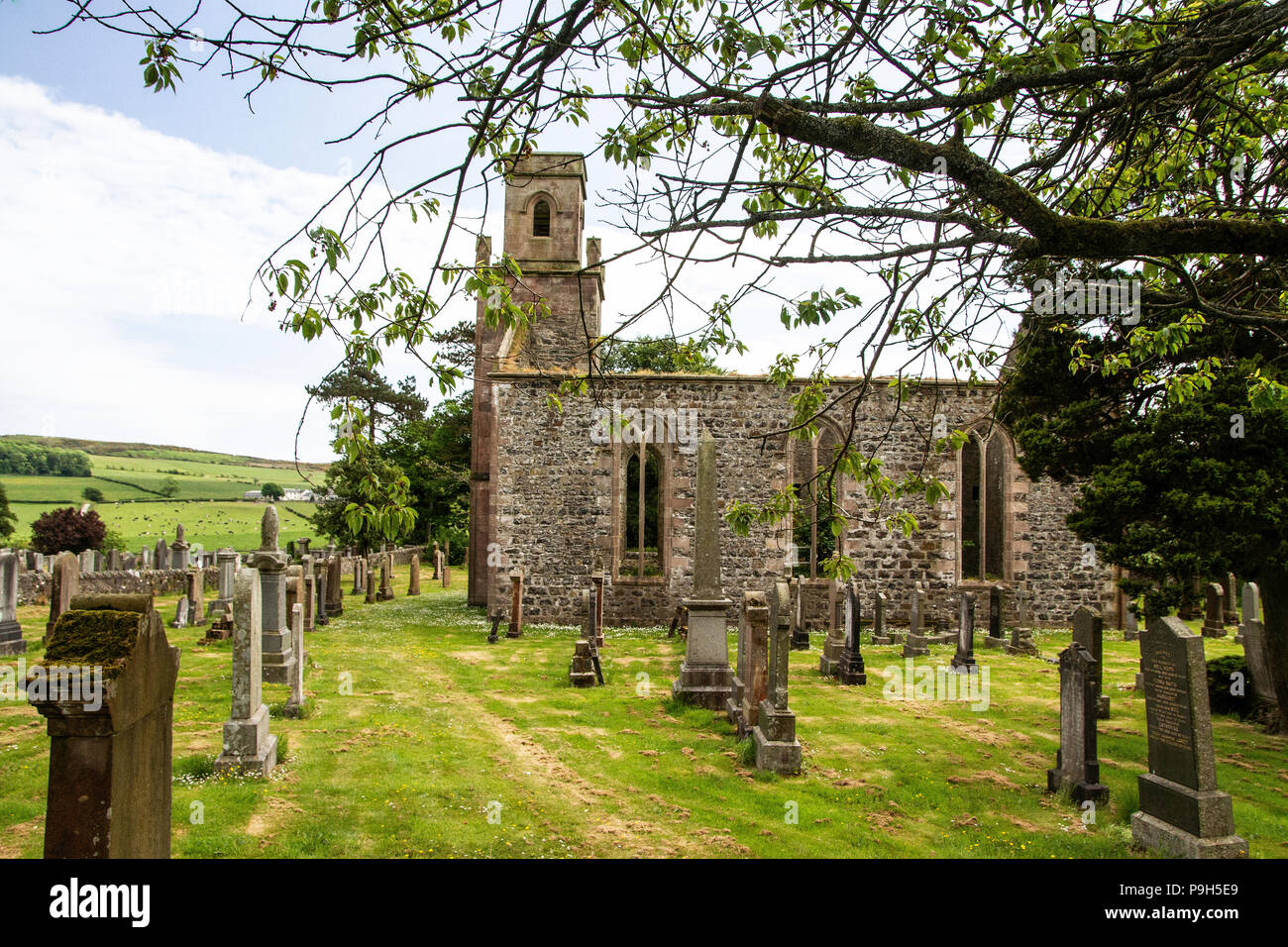 St Colmac Parish Church, or Croc-an-rear, on the road to Ettrick Bay ...
