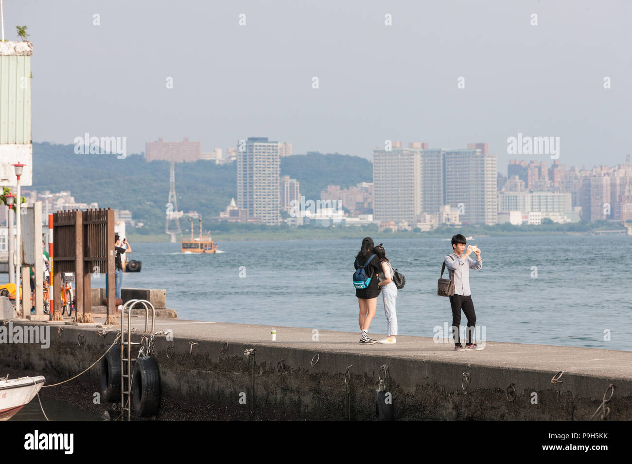 Tamsui,port,sea,river,coast,coastline,Taipei,Taiwan,China,Chinese ...