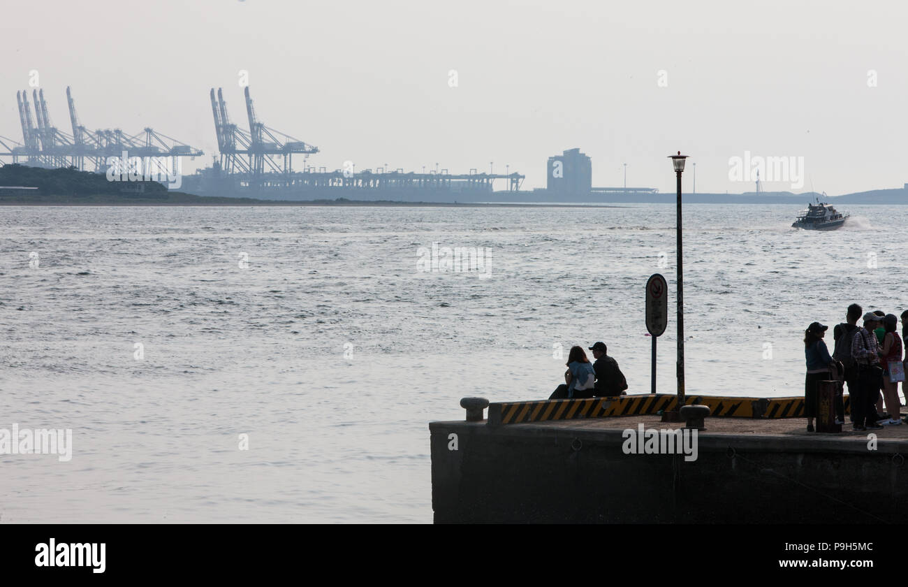 Tamsui,port,sea,river,coast,coastline,Taipei,Taiwan,China,Chinese ...