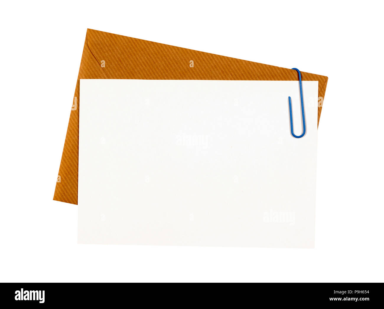 Open blank card brown Cut Out Stock Images & Pictures - Alamy